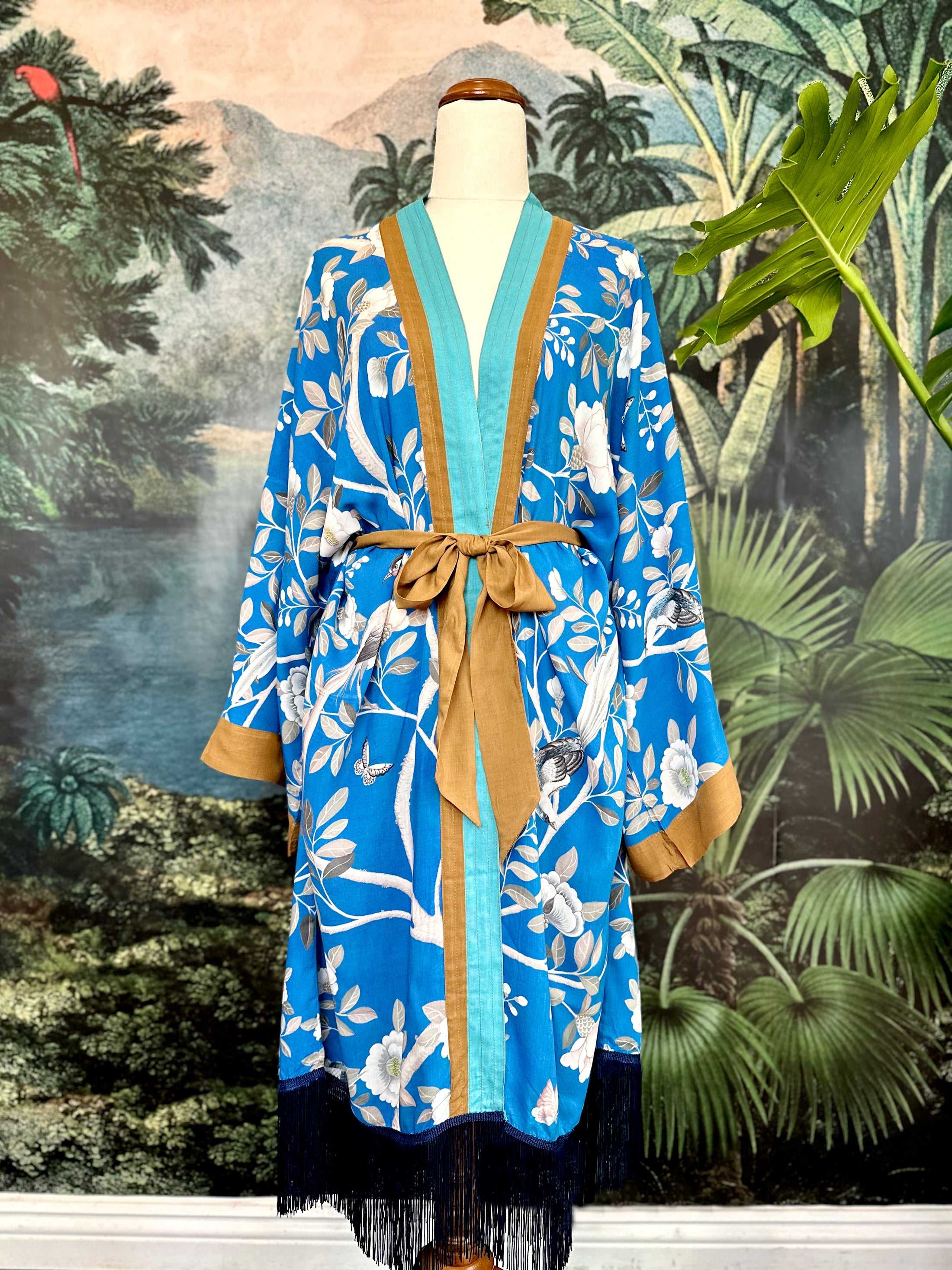Camellia Robe- Cobalt – Bethany Linz